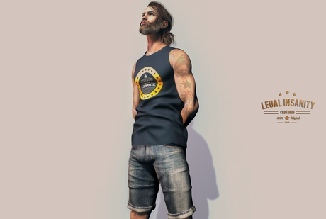 Second Life Marketplace - Legal Insanity - Johnny stay cool black tshirt