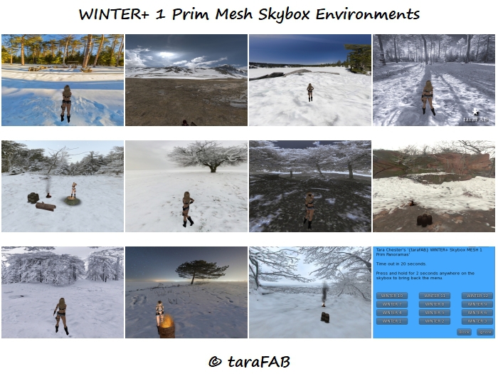 Second Life Marketplace - WINTERS+ Skybox MESH 1 Prim (12 SCENES ...