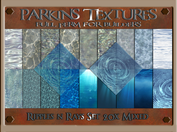 Second Life Marketplace - Parkins Textures - Ripples n Rays Set - 20x ...