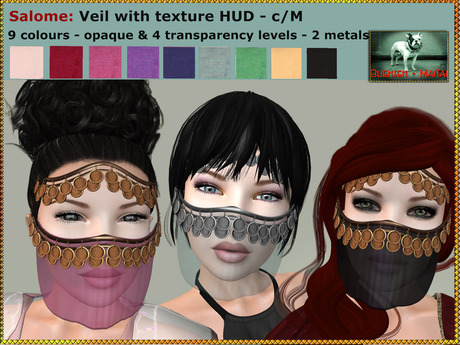 Second Life Marketplace - Bliensen + MaiTai - Salome - veil with ...