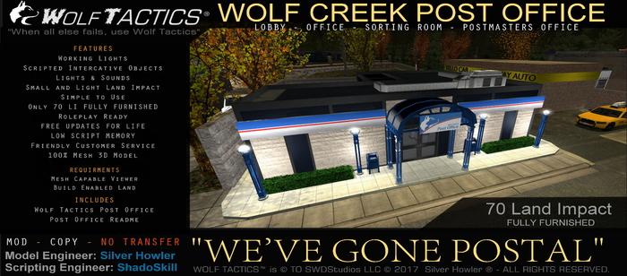 Second Life Marketplace - Wolf Tactics - Post Office - FULLY FURNISHED ...
