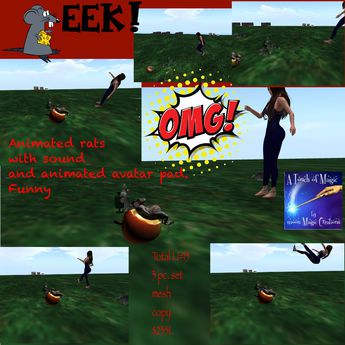 Second Life Marketplace - OMG Rats! animated