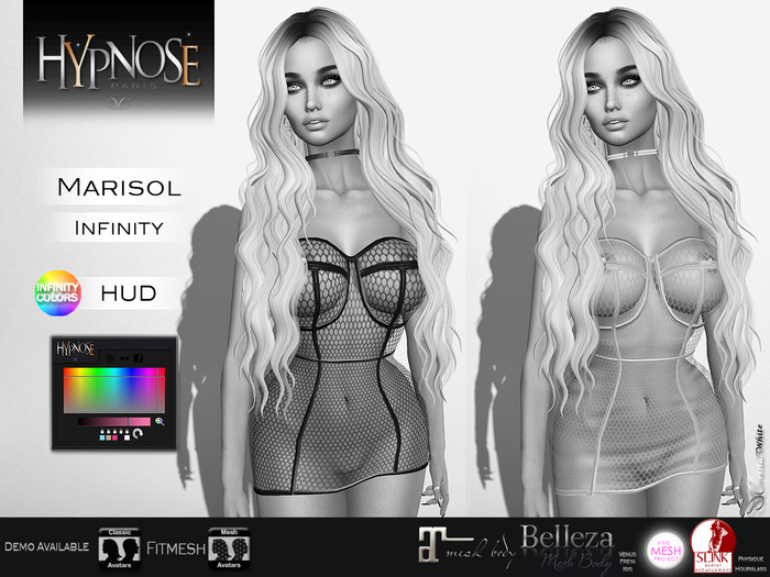 Second Life Marketplace - HYPNOSE - MARISOL INFINITY PACK COLOR DEMO