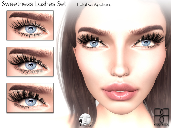 Second Life Marketplace - *Booty's Beauty* Lelutka Lashes ~ Sweetness Set