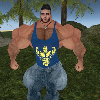Second Life Marketplace - Blue Bodybuilder