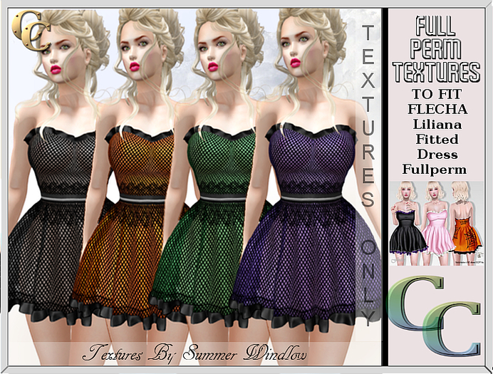 Second Life Marketplace - FLECHA LILLIANA TEXTURES - FISHNET PROMO X4 ...