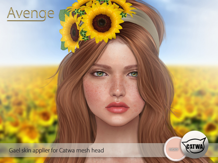 Second Life Marketplace - [Avenge] Gael skin applier for Catwa - ivory