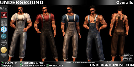 Second Life Marketplace - (UG) - Overalls
