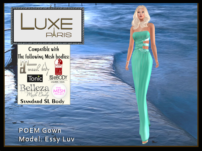 Second Life Marketplace - LUXE Paris POEM Gown