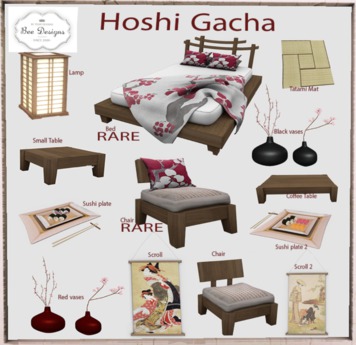 Second Life Marketplace - .:Bee Designs:.Hoshi Gacha chair RARE