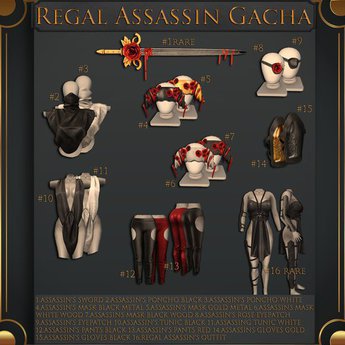Second Life Marketplace - Caboodle - Assassin's Gloves - Gold