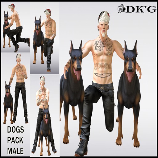 Second Life Marketplace - DK'G Animated Pose Dogs Pack