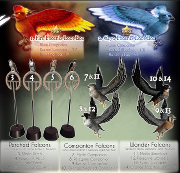 Second Life Marketplace - JIAN Avian Arcana 6. Orange Breasted Falcon ...