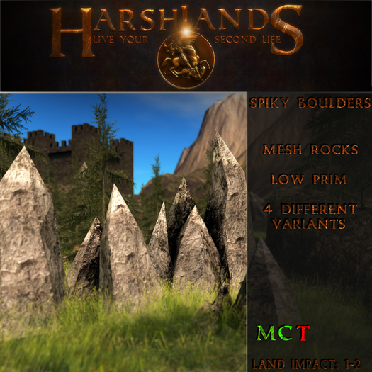 Second Life Marketplace - [HL] Spiky Boulders