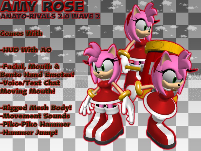 Second Life Marketplace - (LCD-Anato 2.0) Amy Rose Avatar Capsule