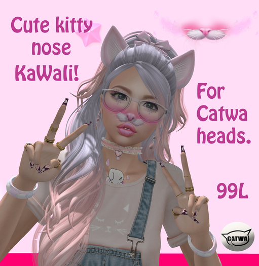 Second Life Marketplace - Mk KaWaIi KiTtY nOsE fOr CaTwA hEaDs