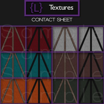Second Life Marketplace - {L} Timber Framed Walls V3-Fall Tones