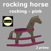 Second Life Marketplace - rocking horse - rocking (pink)