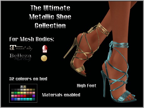 Second Life Marketplace - The Ultimate Metallic Shoe Collection