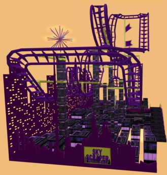 Second Life Marketplace - (CC) Amusement Park: Sky Scraper -Roller ...