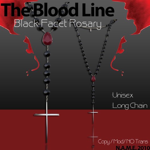 Second Life Marketplace - (N.A.M.E.) The Blood Line Rosery Black