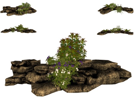 Second Life Marketplace - MSD - Stone Borders Gardens - Set of Eleven ...