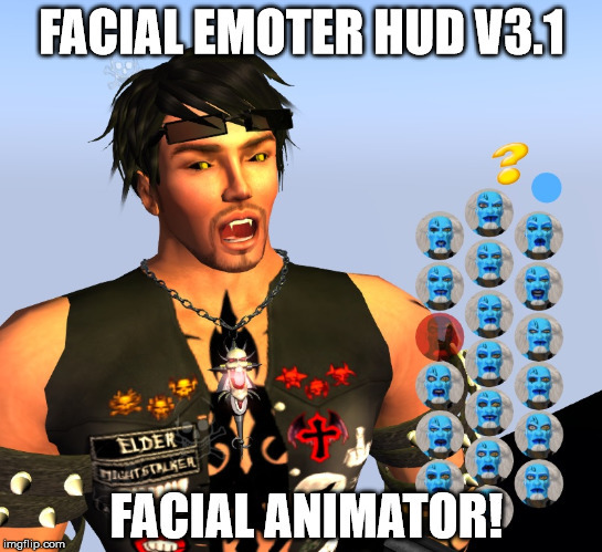 Second Life Marketplace - [X] Emoter HUD v3.1 Facial Animator