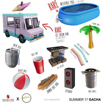Second Life Marketplace - [Bad Unicorn x Birch] S17 'Pink Pool Noodle'