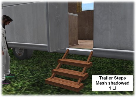 Second Life Marketplace - steps - short steps - caravan steps - trailer ...