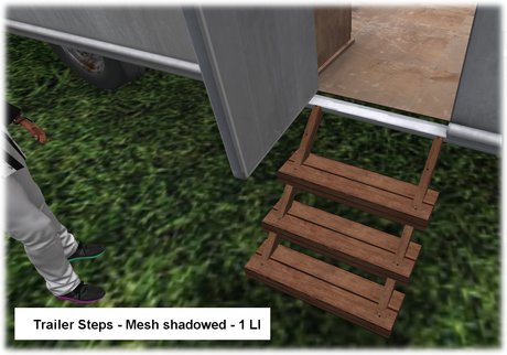 Second Life Marketplace - steps - short steps - caravan steps - trailer ...