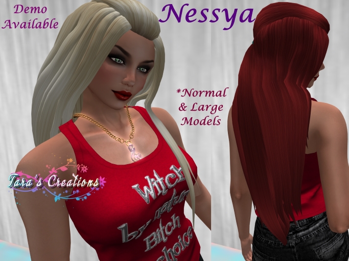 Second Life Marketplace - Tara's Creations *Nessya* Mesh Hair FAT Pack (BOX)
