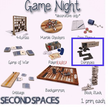 Second Life Marketplace - *Second Spaces* domino set