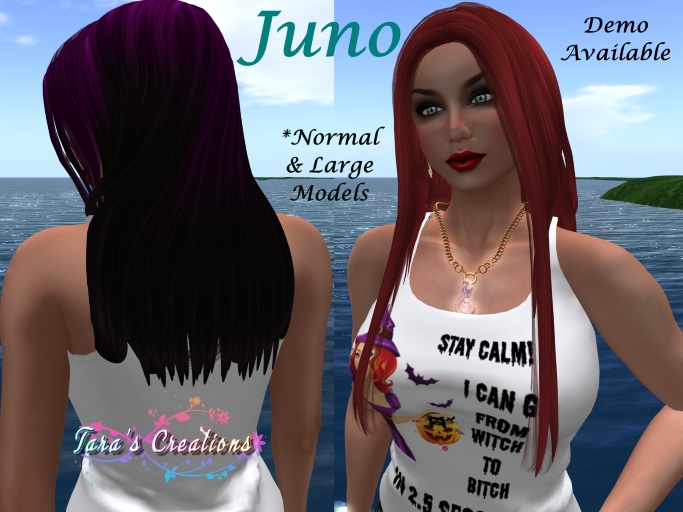 Second Life Marketplace - Tara's Creations *Juno* Mesh Hair Reds Pack (BOX)