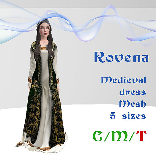 Second Life Marketplace - Medieval dress - Rovena