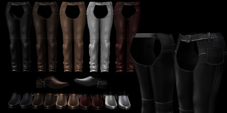 Second Life Marketplace - (UG) - Chaps & Boots Set