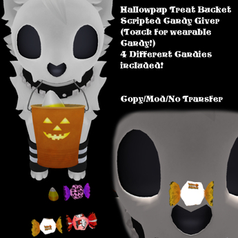Second Life Marketplace - Halloween Treat Bucket Candy Giver