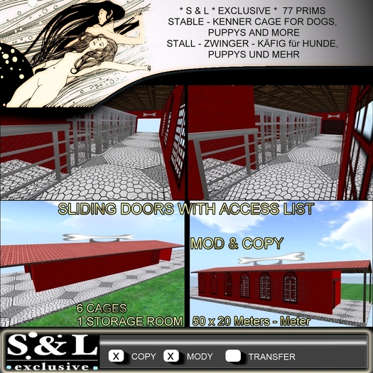 Second Life Marketplace - * S & L * EXCLUSIVE * STABLE - KENNER - CAGE ...