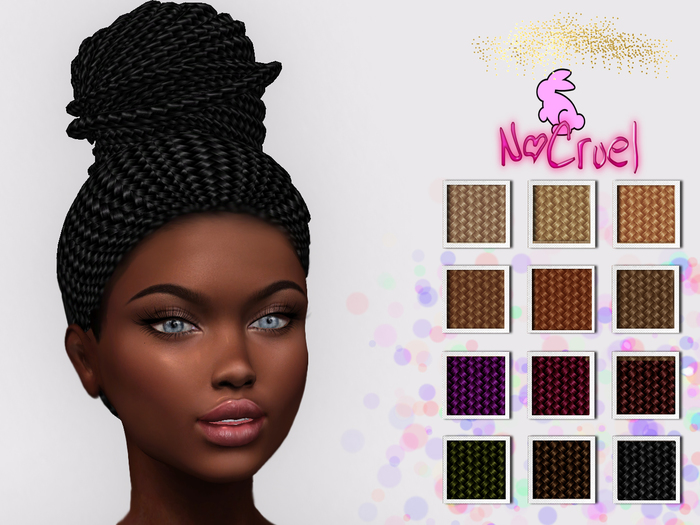 Second Life Marketplace - No Cruel Dagz braids Mesh Hair Full Perm 200 ...