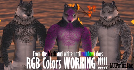 Second Life Marketplace - [ V3.0 ] JOMO Male Werewolf Henna Tattoo ...