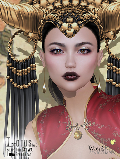 Second Life Marketplace - { wren's nest } Lotus Shape for Catwa Lona ...