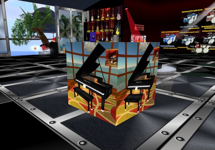 Second Life Marketplace - Burgess & Sons Temp Rezzed Grand Piano ...