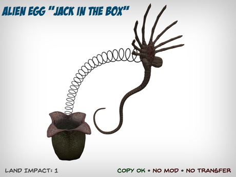 Second Life Marketplace - Alien Egg "Jack in the Box" - Gives out ...