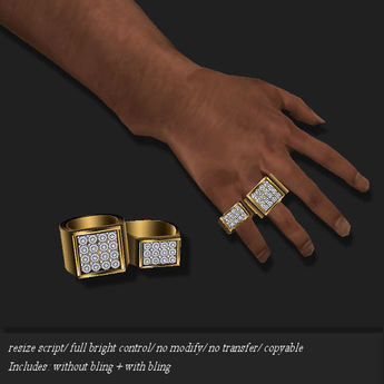 Second Life Marketplace - [DEMO] RING TWO-COB GOLD -RYCA-