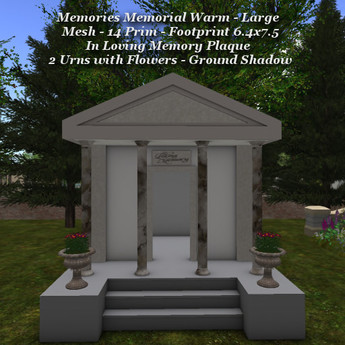 Second Life Marketplace - Memories Memorial Warm Lge