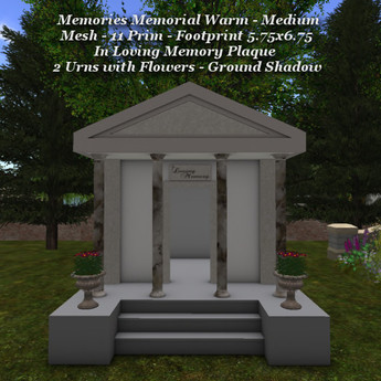 Second Life Marketplace - Memories Memorial Warm Med