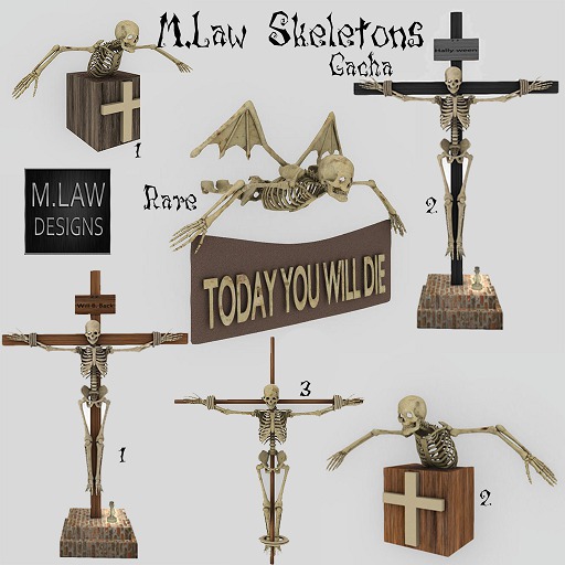 Second Life Marketplace - .:M.LAW:.Skeleton Gacha - Out of the box 2