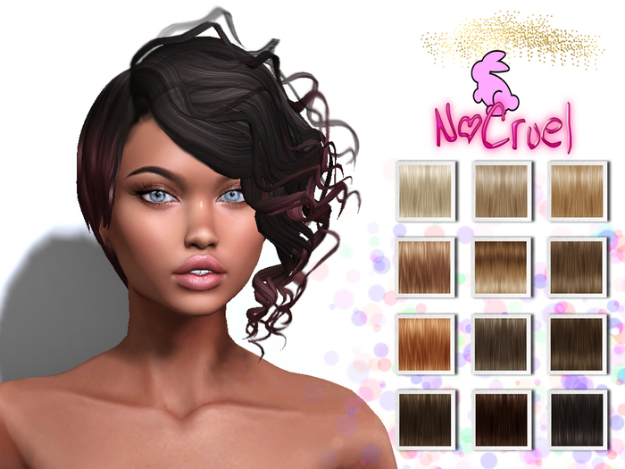 Second Life Marketplace - NoCruel Curra Mesh Hair Full Perm 200 copies only