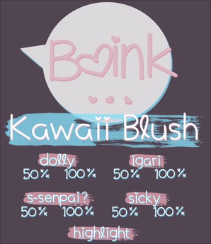 Second Life Marketplace - Boink . . . Kawaii Blush [Omega]