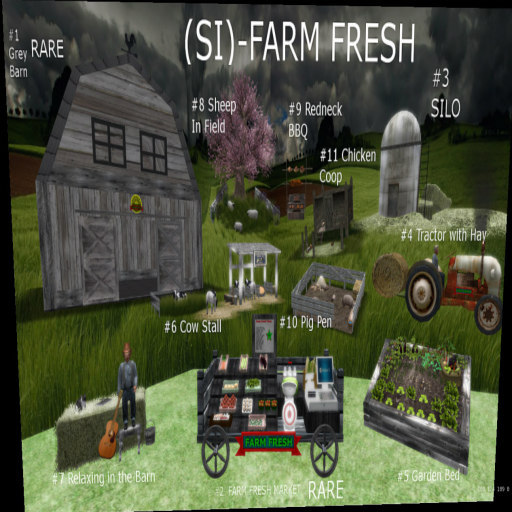 Second Life Marketplace - (SI) Farm Fresh2-Goats in the feild pen