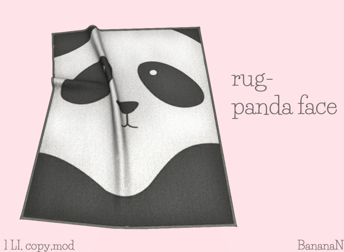 Second Life Marketplace - Rug - panda face